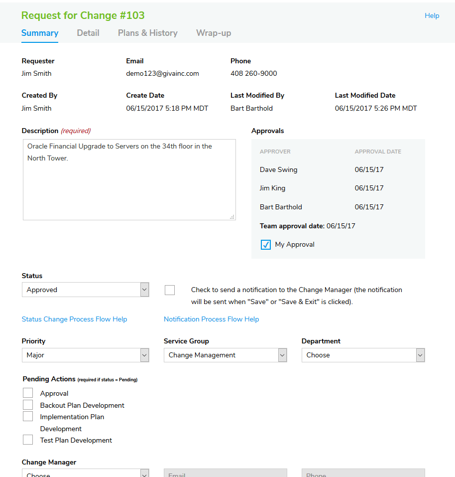 ITIL Change Enablement & Management Software | Giva